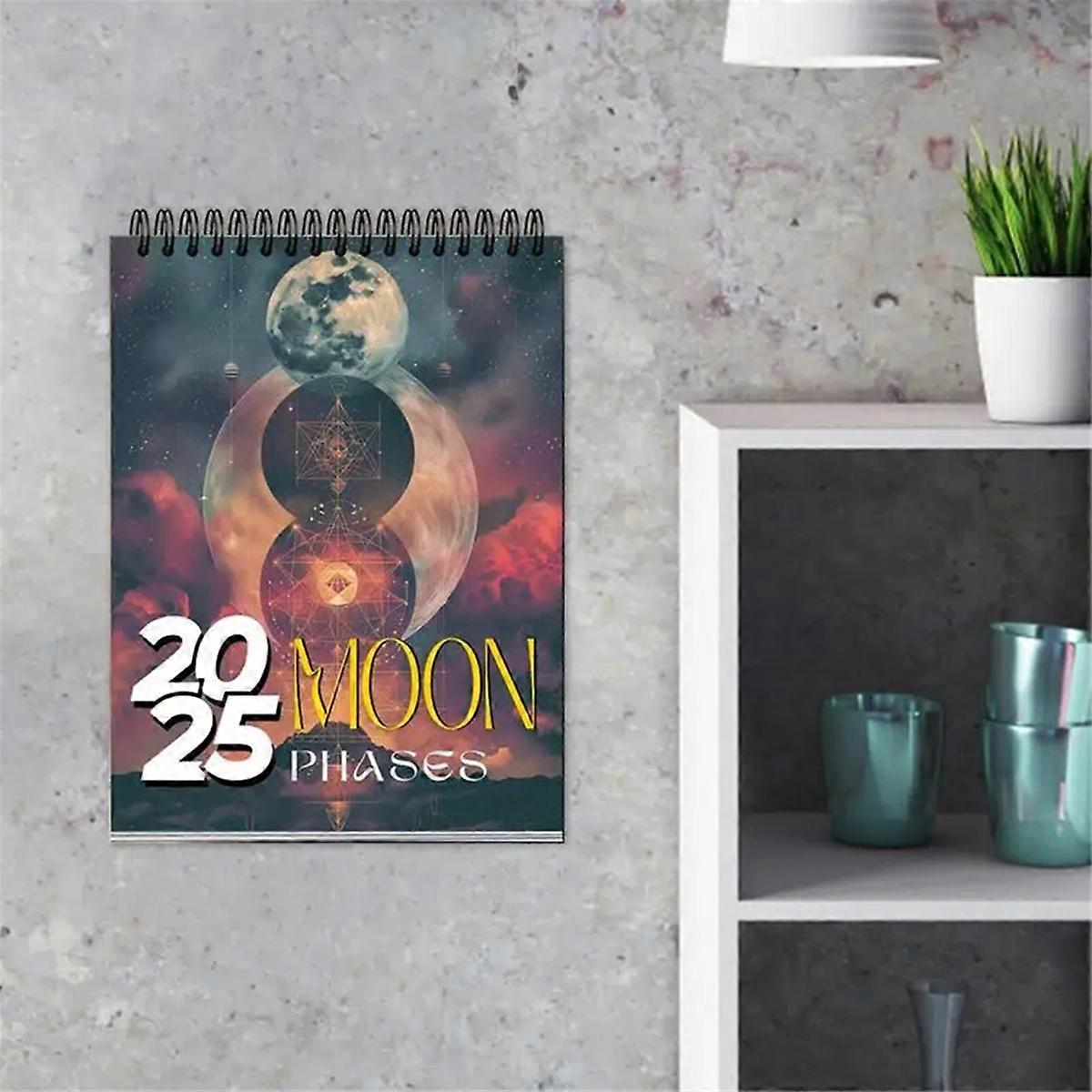 Moon Phase Calendar 2025 12 Month Moon Phases Wall Calendar | Walmart ...
