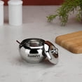Sumeet Stainless Steel Ghee and Oil Pot, Storage Container with Spoon ...