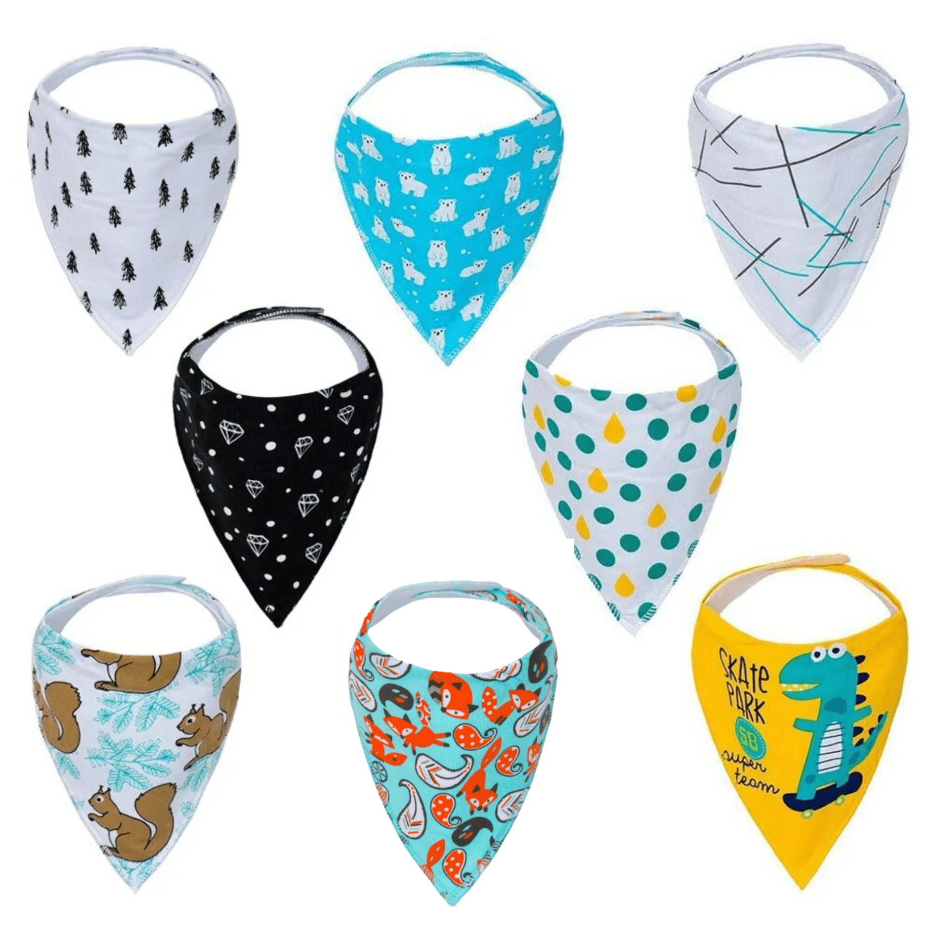 Click here for Kawaii Baby Drooling  Teething And Feeding Bandana... prices
