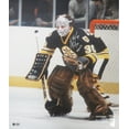 Gerry Cheevers Signed Boston Bruins Goalie Action 16x20 Photo w/The ...