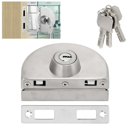 Keenso Door Security Bar,Display Case Lock,Glass Door Lock Half Round ...