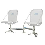 Millennium Marine B100 ComfortMAX Boat Seat (Gray) + Adjustable D200 ...