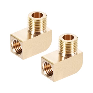 Legines 90 Degree Brass Street Elbow 1/8" NPT Male x 1/8" NPT Female Forged Pipe Fitting (Pack ...