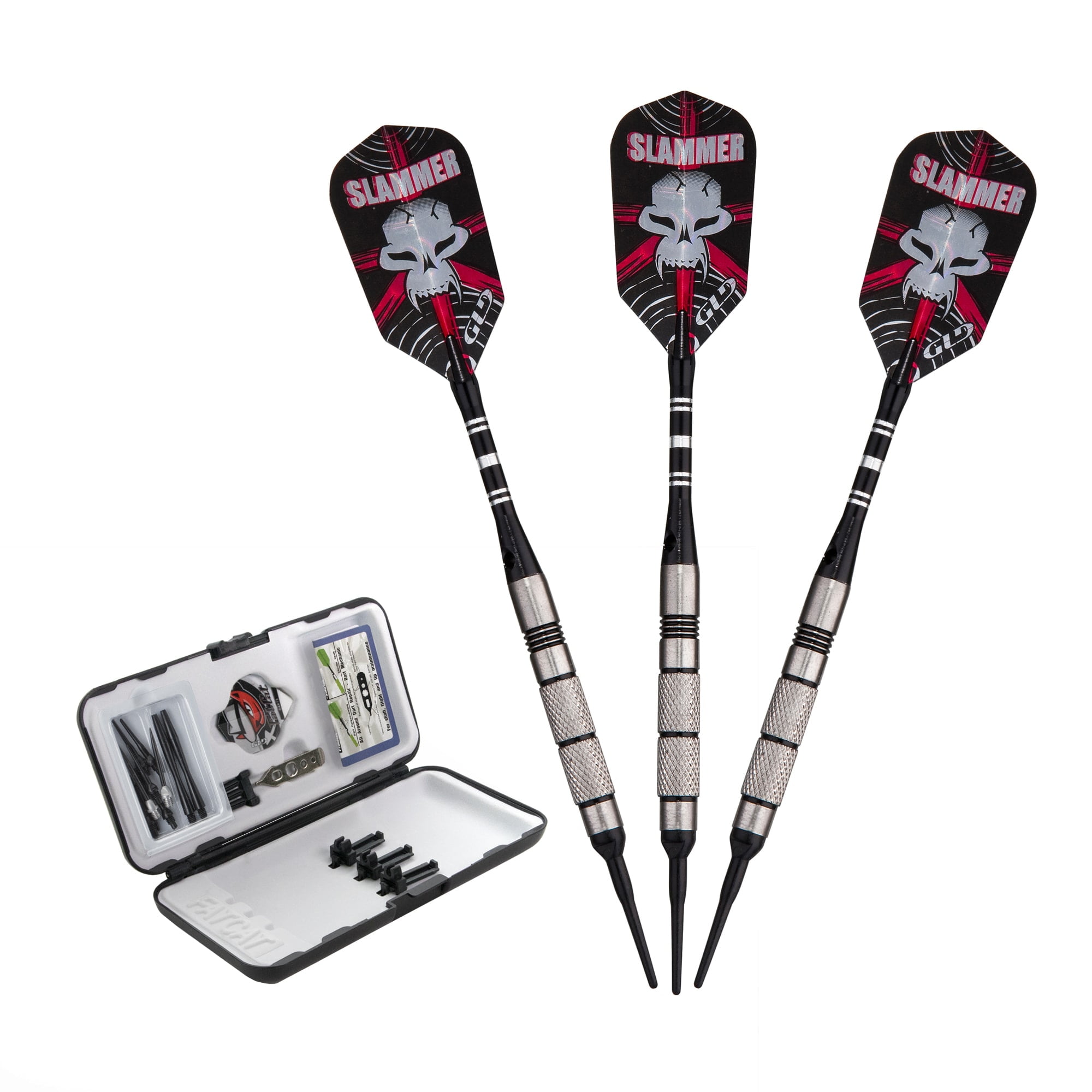 Fat Cat Slammer Steel/Soft Tip Tungsten 80/20 Darts - Walmart.com ...