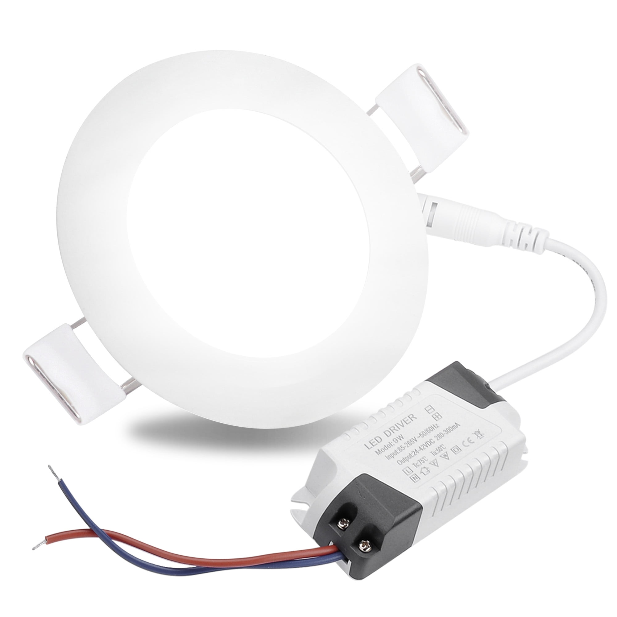 DELight 3 Inch LED Recessed Light Ultra-thin Ceiling Light Panel 6000 ...