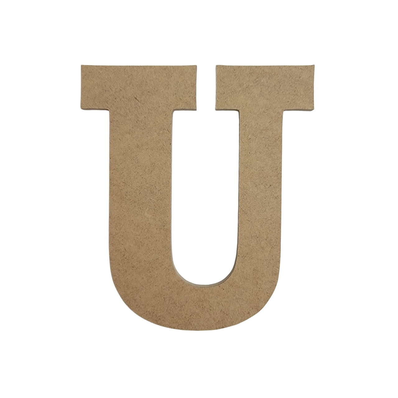 5" Wooden Craft Letter U Unfinished, Rockwell Font, Craft Cutout on 1-8 ...