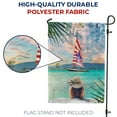 America Forever Summer Waterfront Retreat Tropical Garden Flag 12.5 x ...