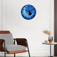 12 Inch Wall Clock Battery Operated Round Clock for Office, Kitchen ...
