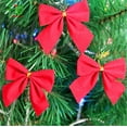 Happon 12 Pcs Christmas Tree Bows Mini Red Bowknot 2 in Xmas Tree ...