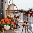 Kna Geranium For Outdoors Indoors Faux Red Geranium Silk Bushes ...