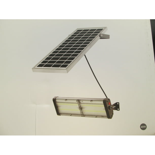 4000 Lumen Led Solar Flood Light - Separate Solar Panel w/ 12' Cord, No ...