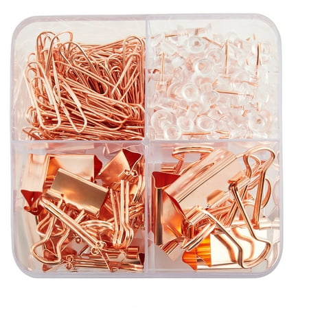ViiTech Push paper clip folder kit durable Pins Documents Paper Clips ...