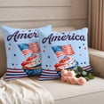 American Ice Cream Outdoor Waterproof Pillow Covers, USA Flag Blue Red ...