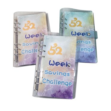 52 Week Money Saving Challenge Binder, Prefdo Reusable Budget Book with ...