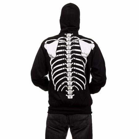 Catfish Calhoun - Zip Hoodie: Glow in The Dark Skeleton Costume Top ...