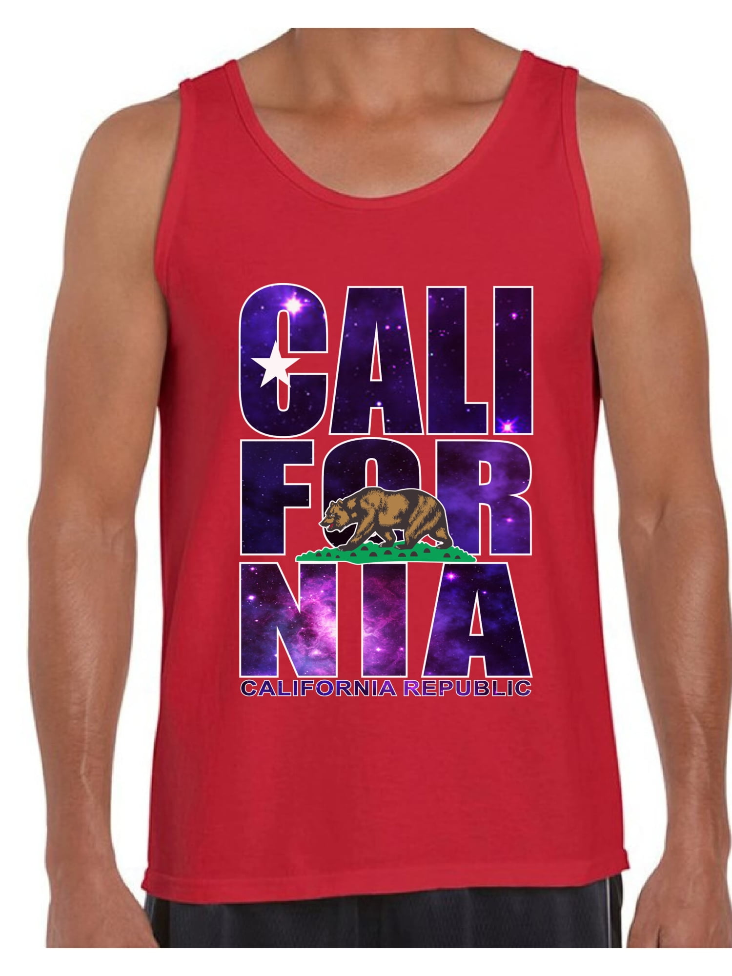 Awkward Styles California Republic Galaxy Tank Top for Men California ...