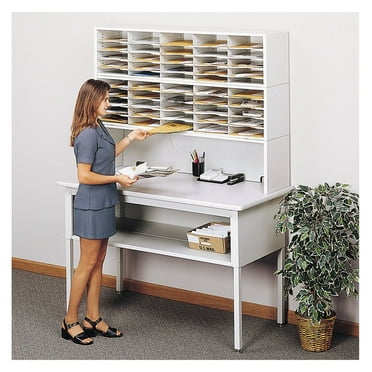 Fellowes Reference Rack Office Desk Organizer, Plastic Letter Holder ...