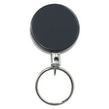 Advantus Heavy-Duty Retractable ID Card Reel, 18" Extension, Black ...