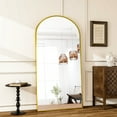 BEAUTYPEAK 77"x39" Arch Full Length Mirror Oversized Floor Mirrors for ...