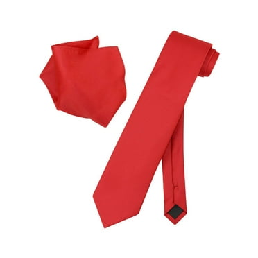 Solid Red Traditional Men's Necktie - Walmart.com
