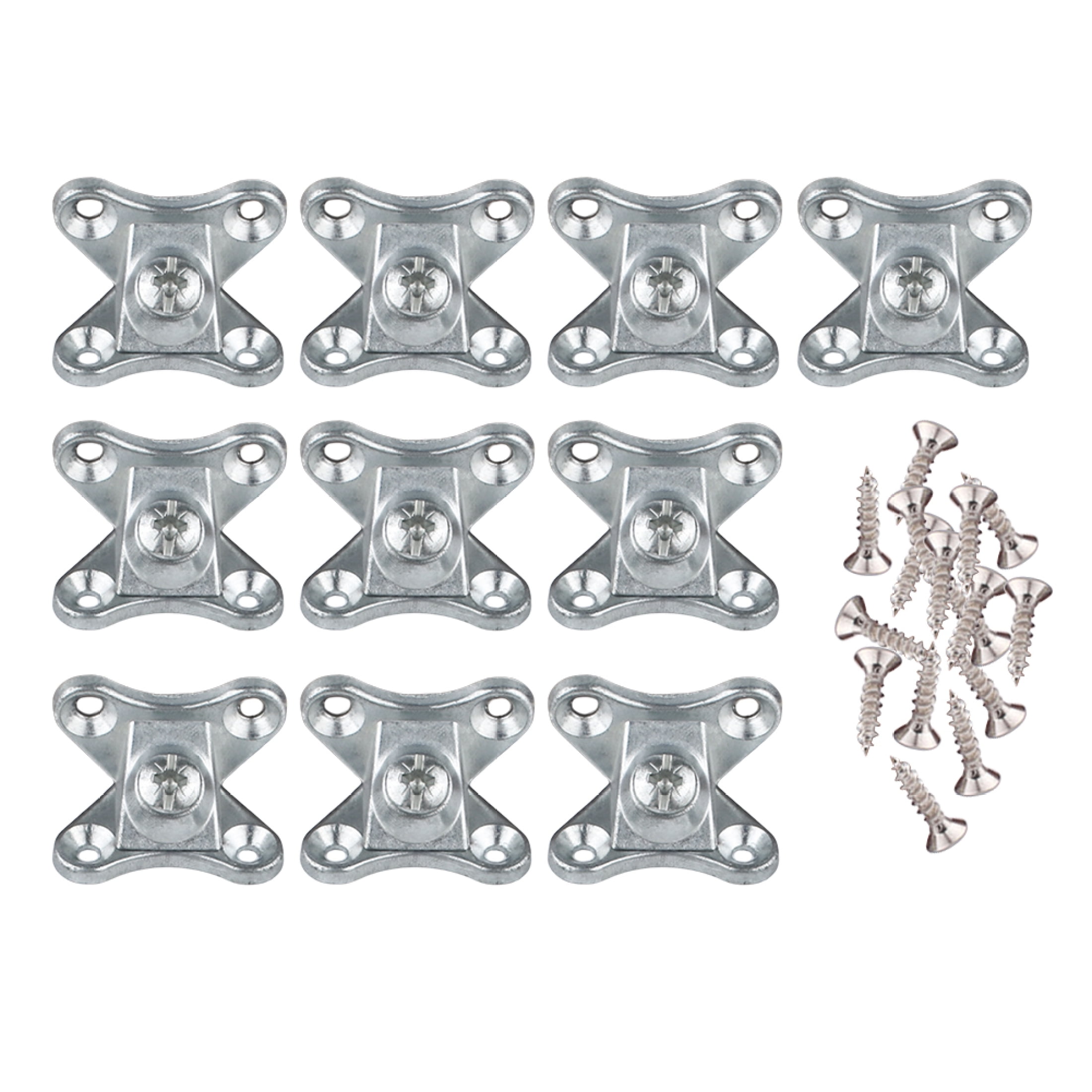 LICHENGTAI 10 Pieces of Removable Zinc Alloy Corner Braces Right Angle ...