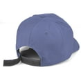 Daxton Premium Mid Profile Hat Semi Curved Visor Dusty Blue Cap White ...