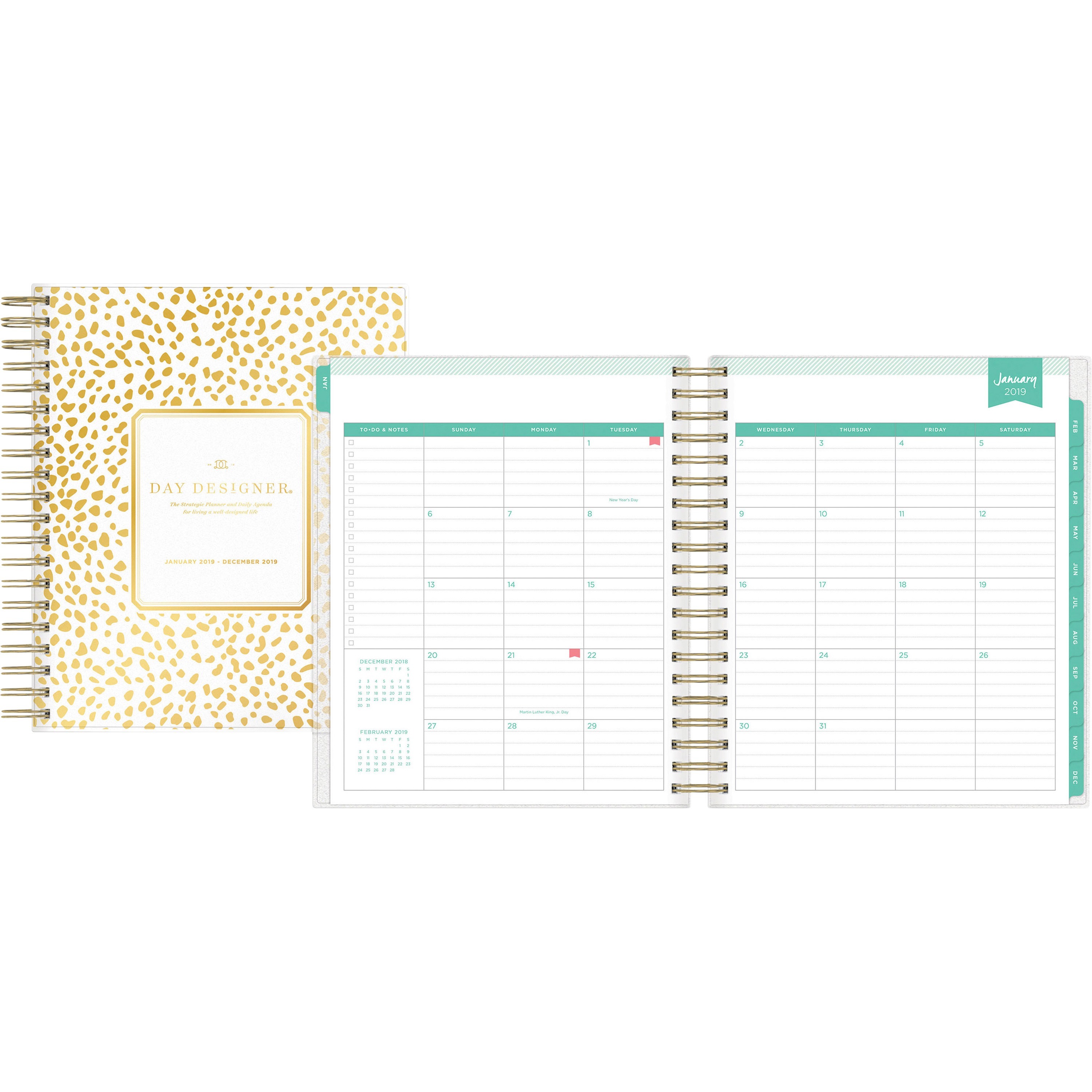 Blue Sky Gold Spot Day Designer Planner Walmart Walmart Blue Sky Gold Spot Day Designer Planner Walmart Walmart