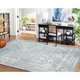 SAFAVIEH Adirondack Wyatt Traditional Distressed Area Rug, Slate/Ivory ...