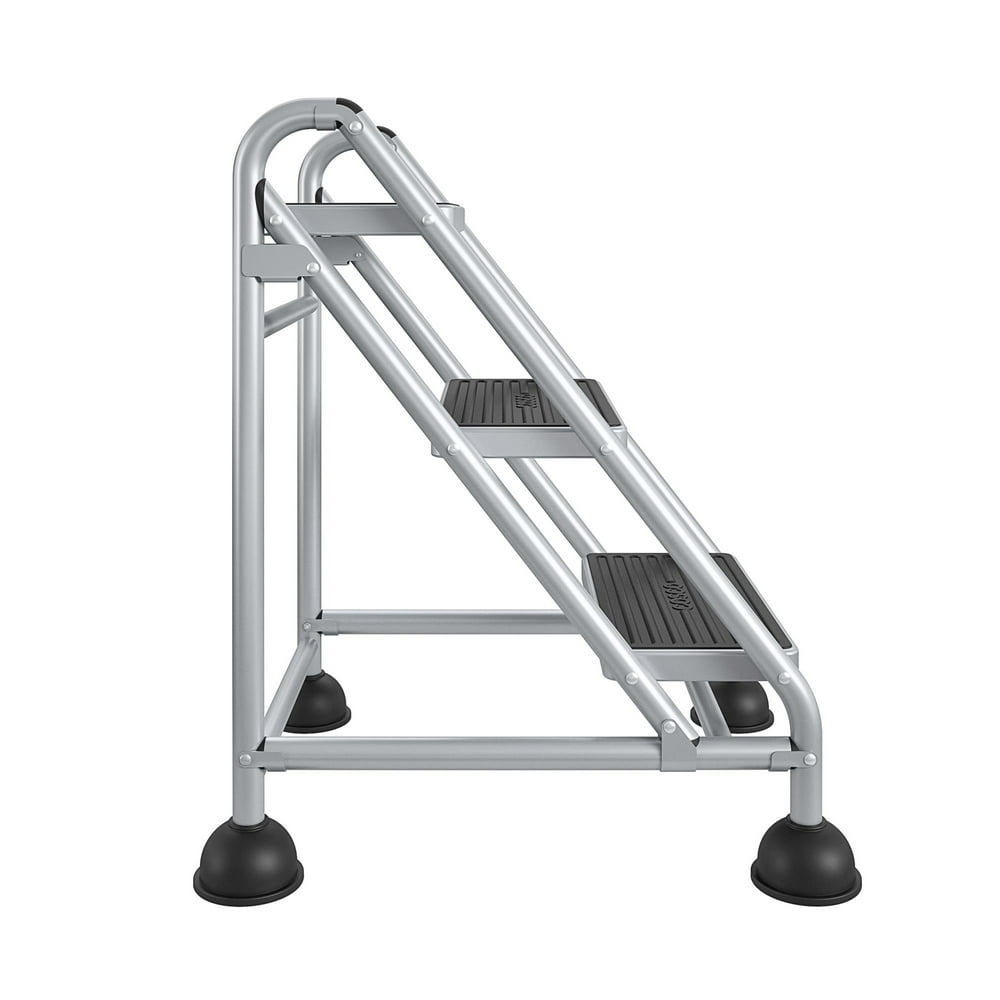 Cosco Rolling Commercial Step Stool CSC11834GGB1 - Walmart.com ...