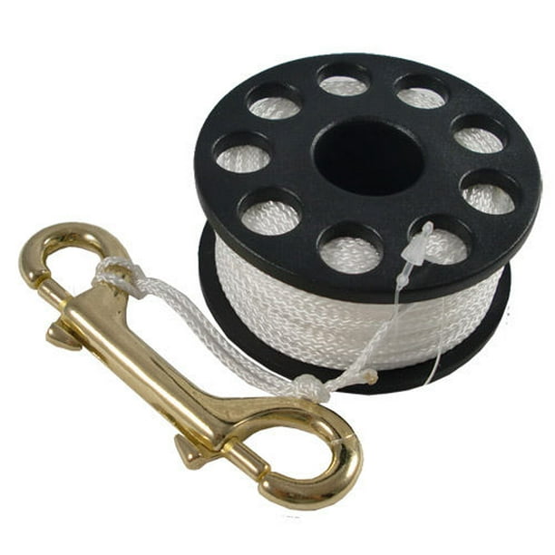 Scuba Diving Dive Compact Finger Spool Reel 150ft- White Line - Walmart.com