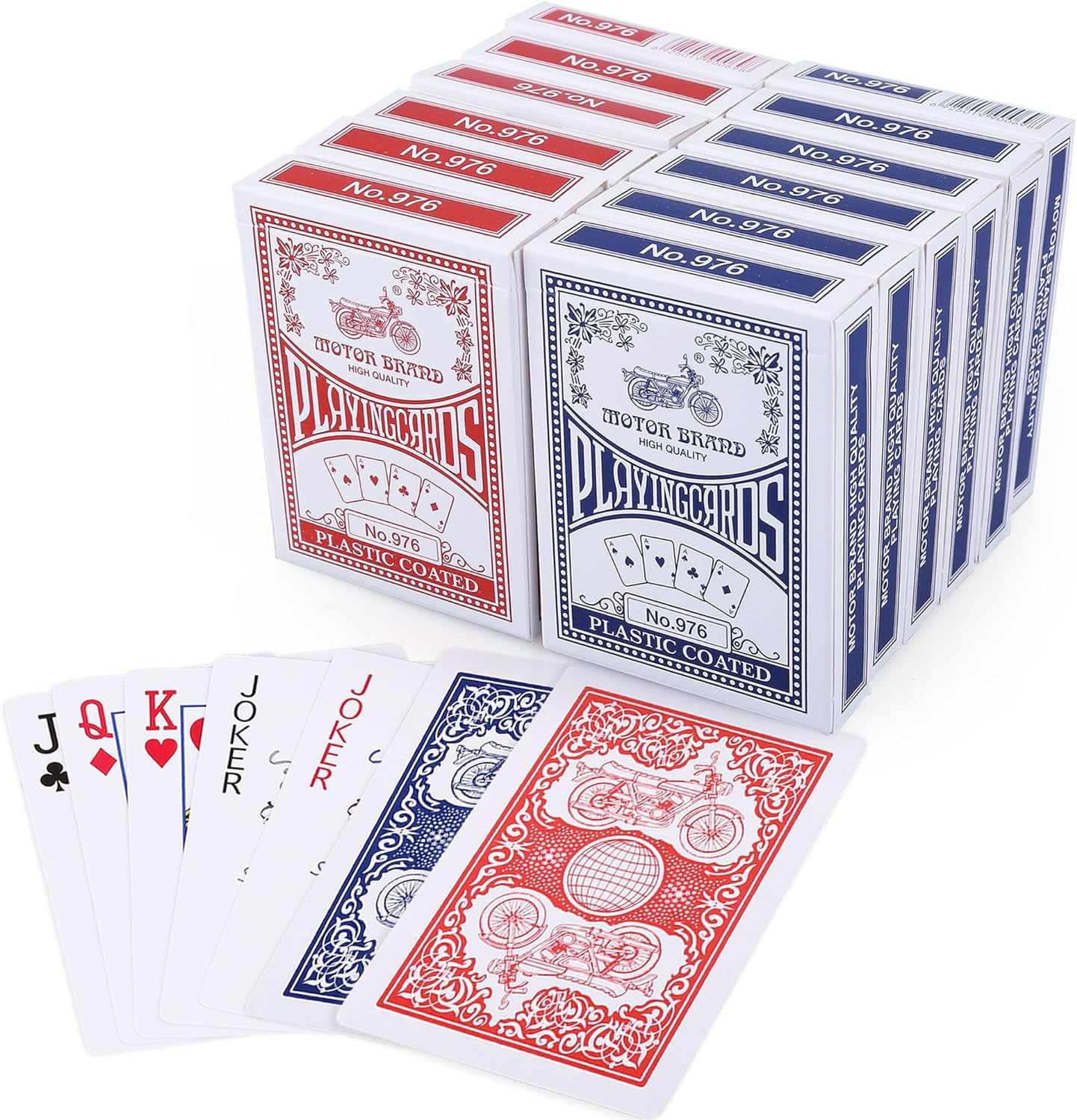 Playing Cards, 12 Pack, Decks of Cards Bulk, Poker Size, Standard Index ...