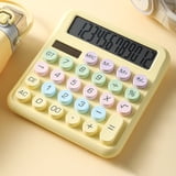 Lksixu Mechanical Calculator, Colorful 12-Digit Basic Calculator with ...