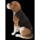 Hi-Line Gifts 14.75" Beagle Dog Sitting Outdoor Garden Statue - Walmart.com