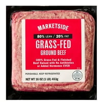 Marketside Organic Grass-Fed Ground Beef, 85% Lean/15% Fat, 1 lb ...
