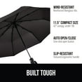 GORILLA GRIP Wind and Tear Resistant Compact Rain Umbrella, 11.5 inch ...