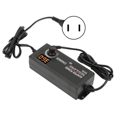 Loewten DC Power Adapter,3‑24v3a Adjustable Regulated Adapter 72W DC ...