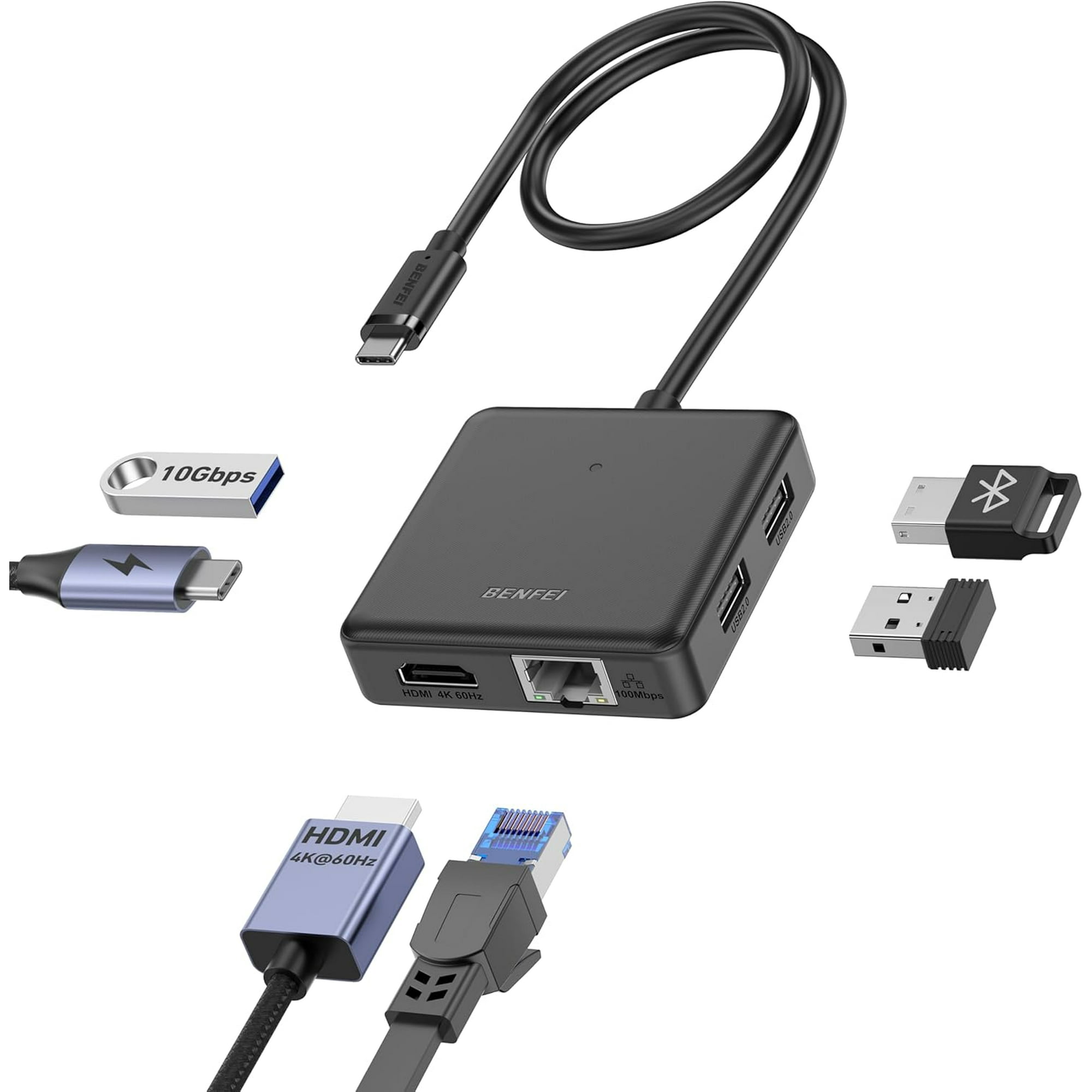 Click here for Benfei Usb C Hub 6in1 With Hdmi(4k@60hz)  100mbps... prices
