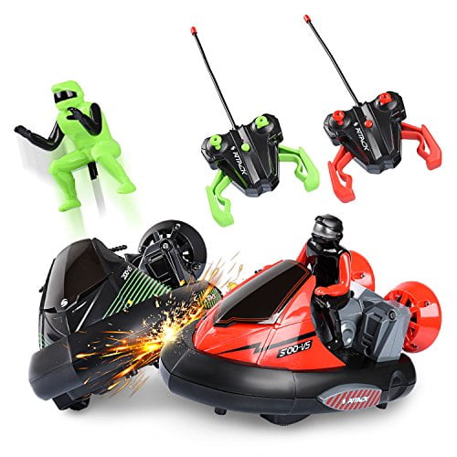 Abco Tech Rc Bumper Race car - Set of 2 Rc Battle cars Toy Set with ...