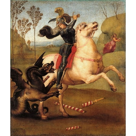St George And The Dragon Poster Print by Raphael Raphael (18 x 24 ...