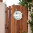 Coastal Starfish Round Front Door Welcome Sign, 5.9 Inch Wall Hanging ...