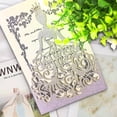 Yadiana 25PCS Silver Glitter Crown Invitation Cards, Laser Cut ...