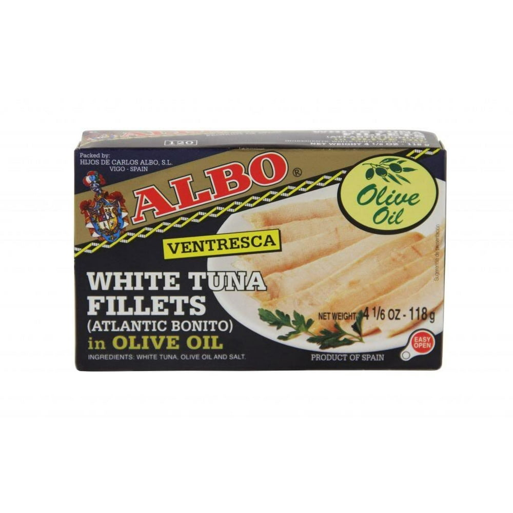 Albo Ventresca White Tuna Fillets in Olive Oil, 4oz - Walmart.com ...