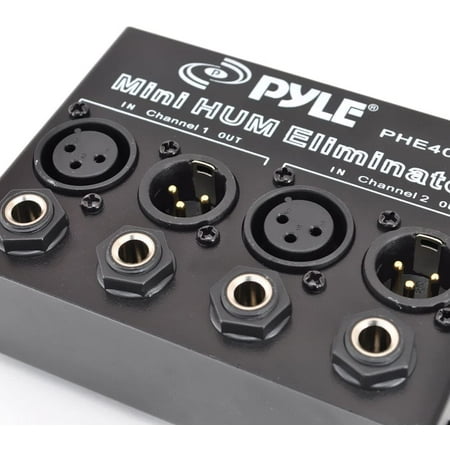 Pyle-Home Hum/Noise Eliminator 2-Channel Box with TRS Phone and XLR ...