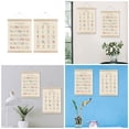 2Pcs Alphabets and Number Learning Wall Hanging Decors Set Wood Frame ...