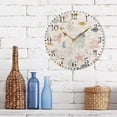 10" Artistic Round Wall Decorative Desk Clock Coral and Jellyfish ...