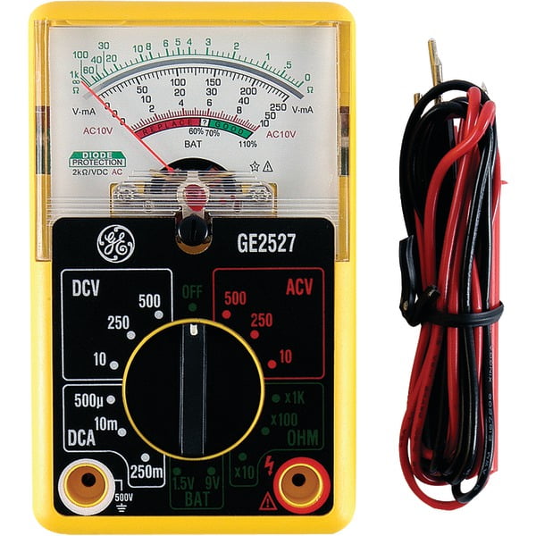 GE 50952 14-Range 6-Function Analog Multimeter - Walmart.com