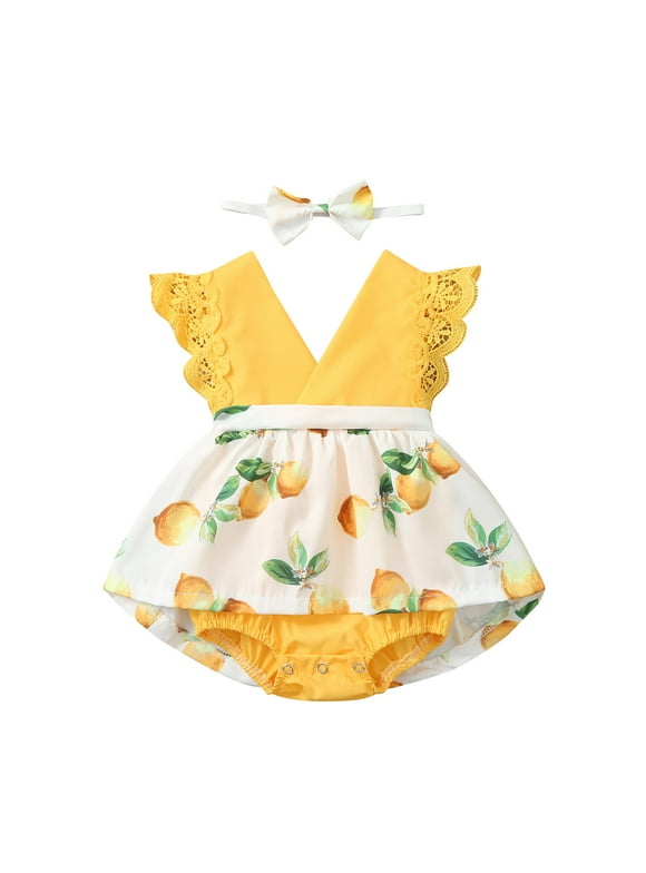 Lemon Print Dress