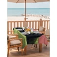 Black Cat Rectangle Outdoor Tablecloth with Umbrella Hole Boho Lack ...