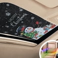 Black Snowman Christmas Privacy Window Film, Decorative Stained Glass ...