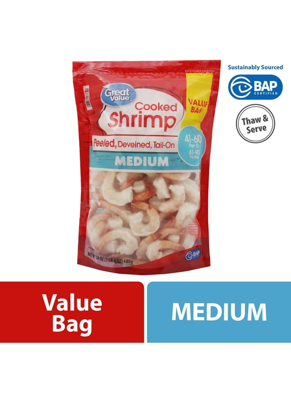 Cooked Shrimp in Seafood Meal Options - Walmart.com